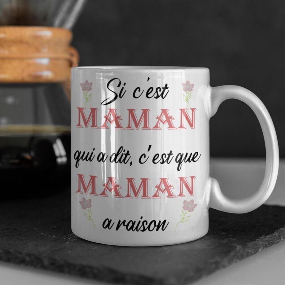 Mug Personnalisé C'Est Maman Qui A Raison - Les Mugs de Becky